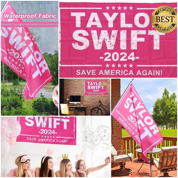 Wall Decor | Taylor Swift Flag Flag 3x5 Ft Pink Flag Bedroom College ...
